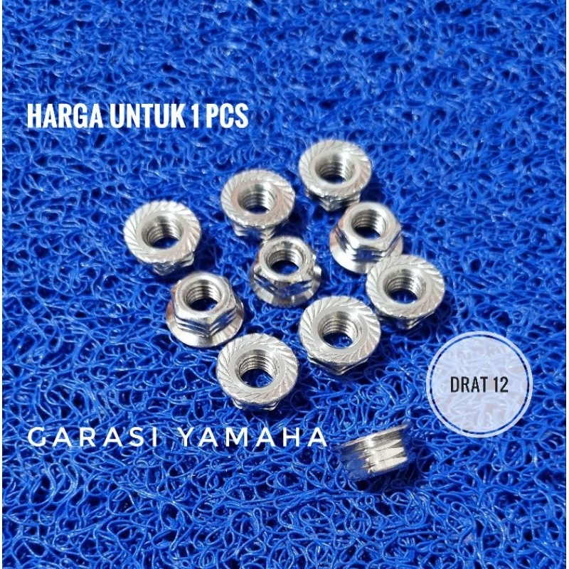 Jual Mur stainles drat 12 probolt mur 12 stainless mur M8 Mur stainles ...