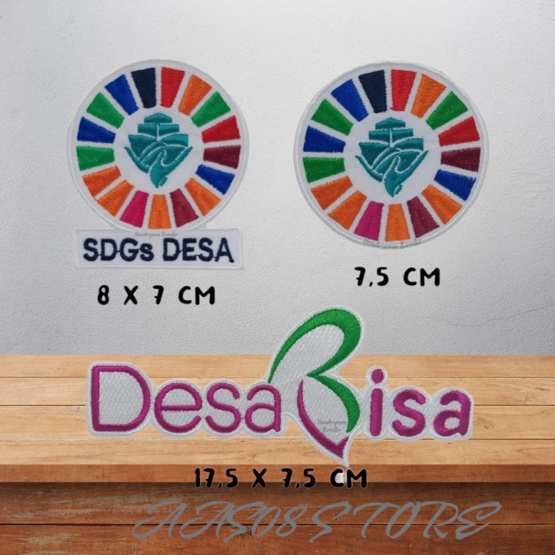 Jual LOGO SDGS EMBLEM PATCH ATRIBUT BEDGE LOGO BORDIR SDGS DESA ...