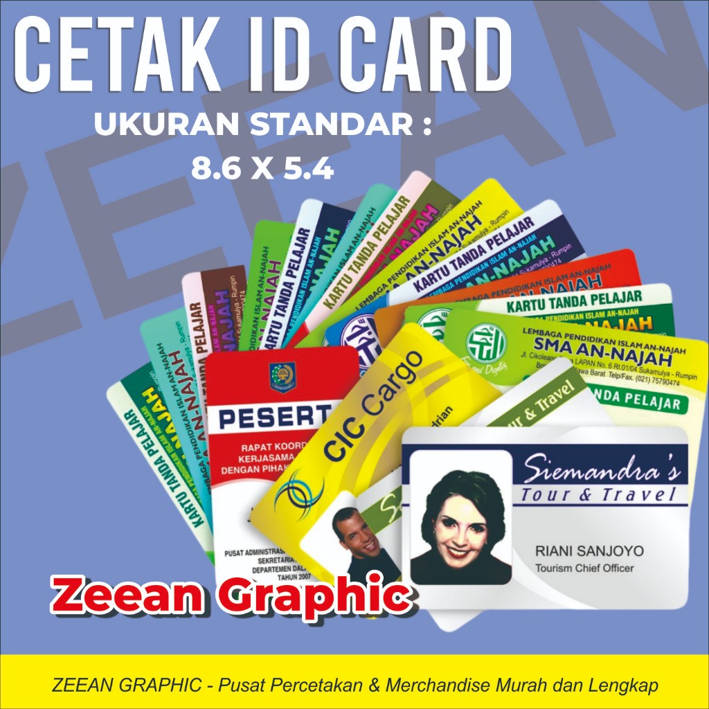 Jual Cetak kartu membercard dan cetak kartu idcard pvc | Shopee Indonesia