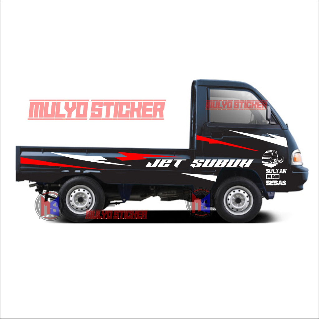 Jual sticker mobil pick up mitsubishi t120 ss sticker mobil l300 carry ...