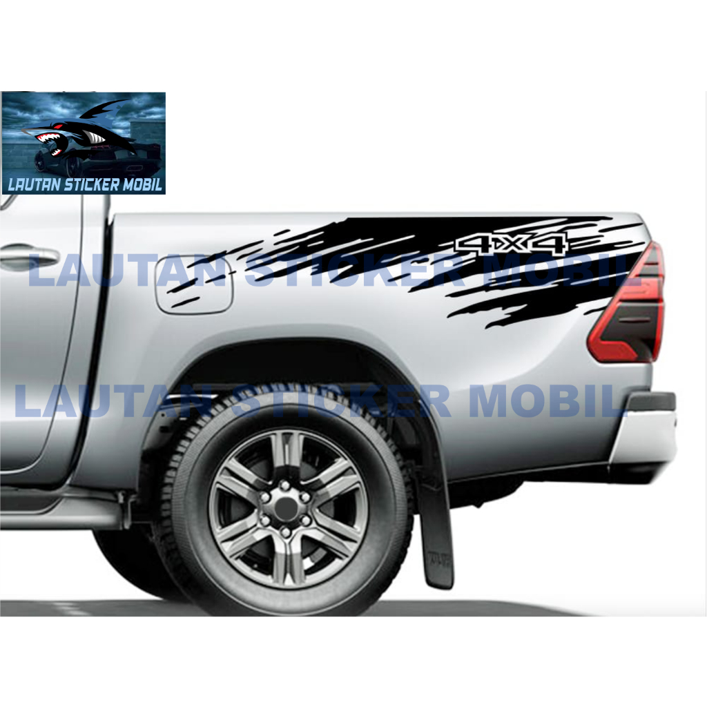 Jual CUTTING STICKER BAK MOBIL RANGER RAPTOR 4X4 STIKER STICKER MOBIL ...