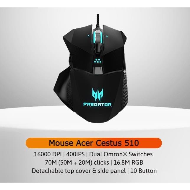 Jual Acer Predator Cestus 510 Gaming Mouse | Shopee Indonesia