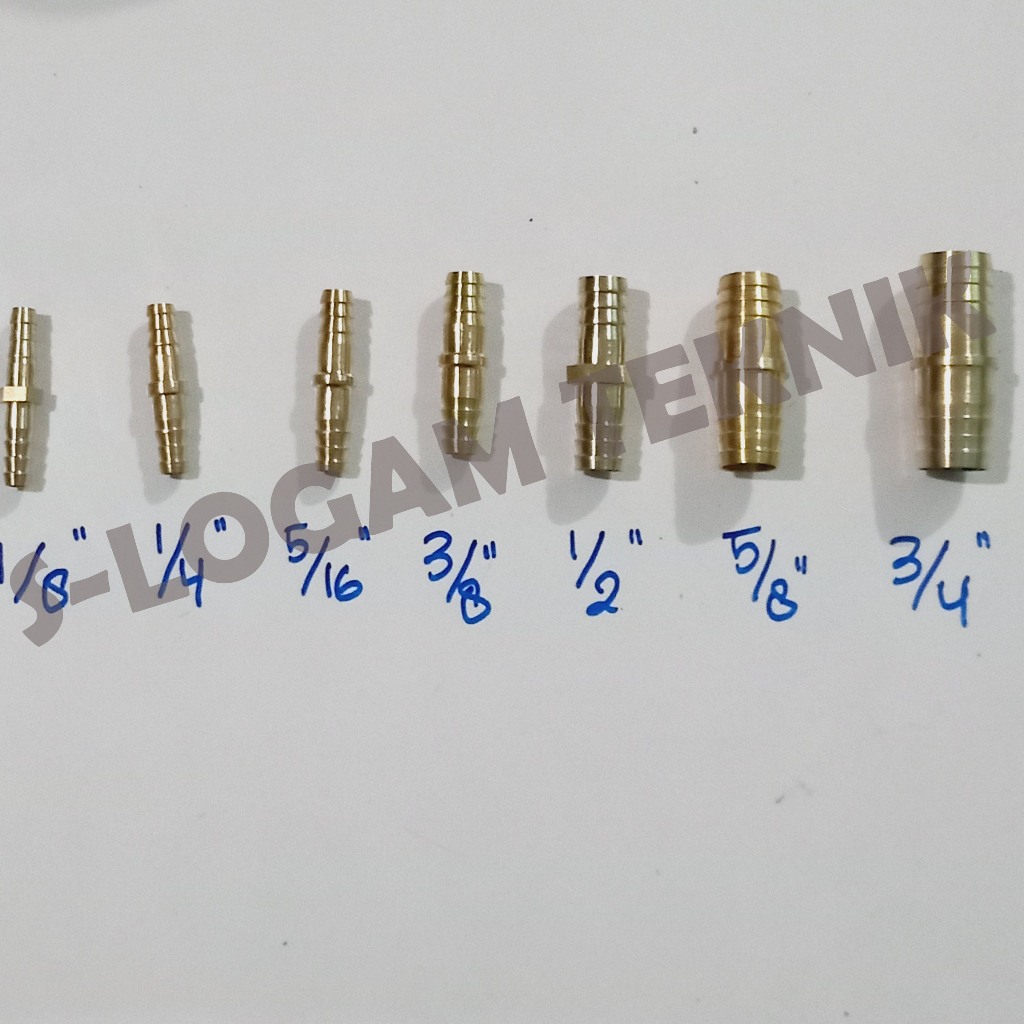 Jual Fitting Sambungan Konektor Nepel Selang Kuningan Lurus | Shopee ...