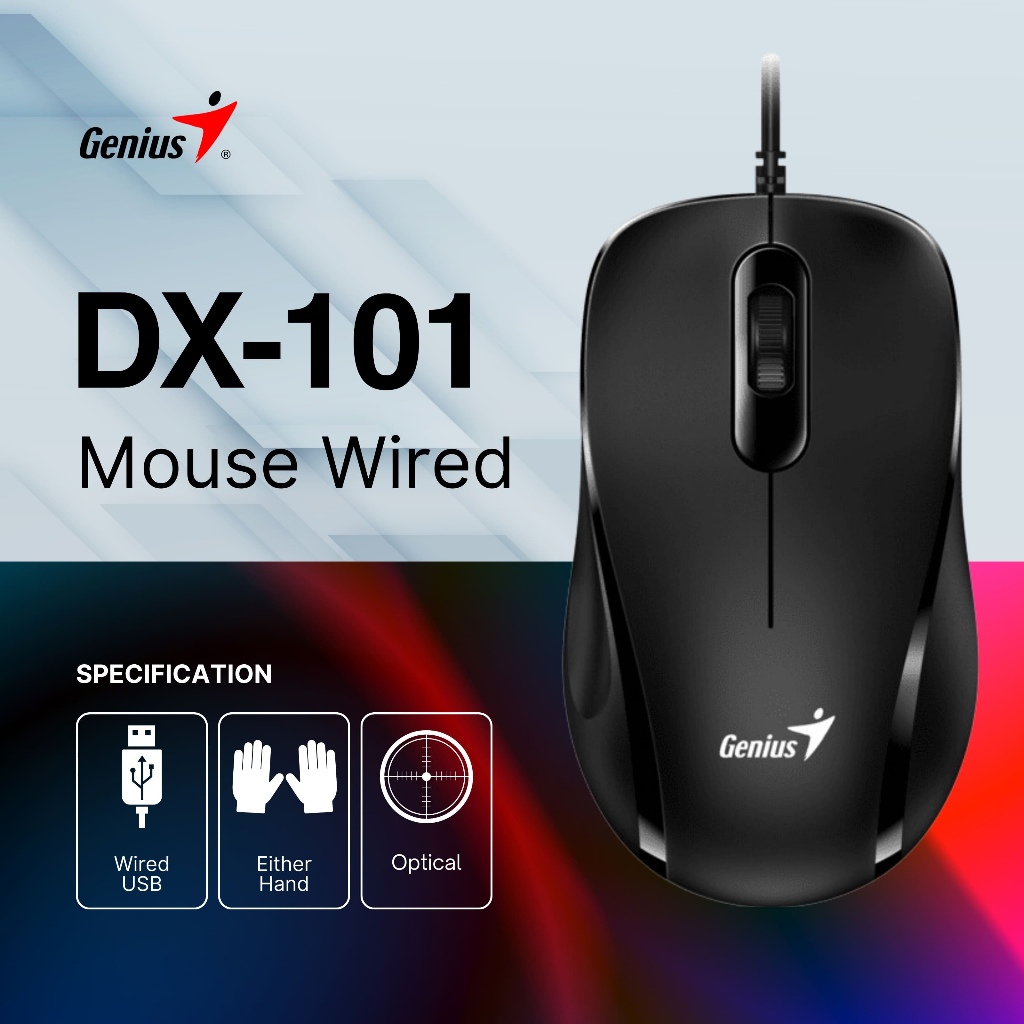 Jual GENIUS DX-101 OPTICAL MOUSE | Shopee Indonesia
