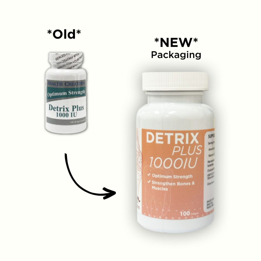 Jual Detrix Plus Vitamin D 1000 IU 100s, Optimum Strength// singapore ...