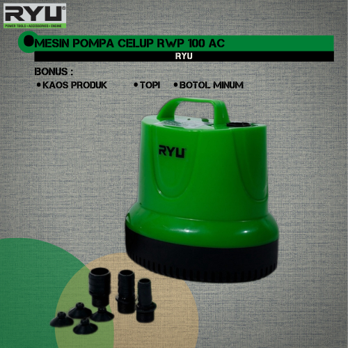 Jual RYU RWP 100 AC Water Pump Listrik / Pompa Air / Pompa Celup AC ...