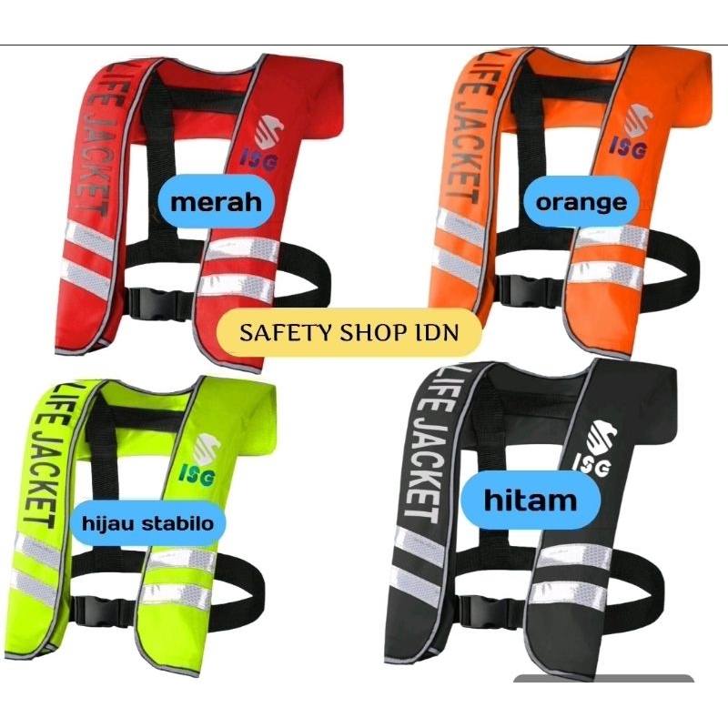 Jual Life Jacket Automatic ISG / Pelampung Gas CO2 / Baju Rompi Pelampung Otomatis / Life Jacket ...
