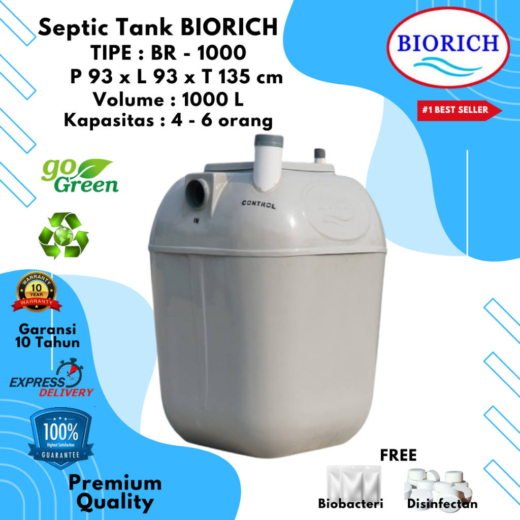 Jual Septic Tank BioRich - BR 1000 - Biotech Biotank Septik Tank Bio ...