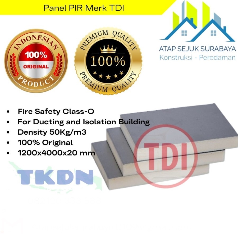 Jual Panel PU / PIR merk TDI - Panel Ducting TDI | Shopee Indonesia