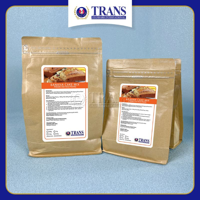 Jual Trans Banana Cake Mix 500 Gram Tepung Instant Bolu Pisang | Shopee ...