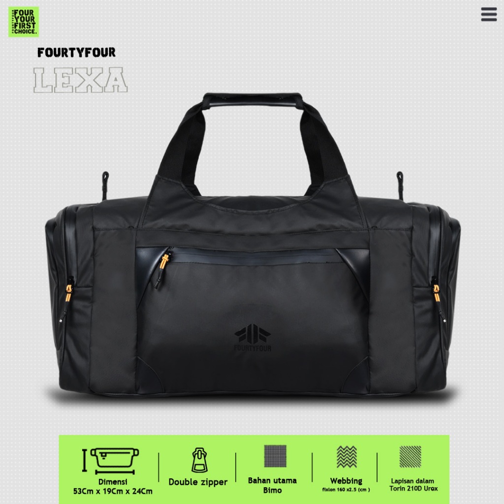 Jual Tas Travel Mudik Anti Air FOURTYFOUR LEXA - Tas Duffel Bag ...