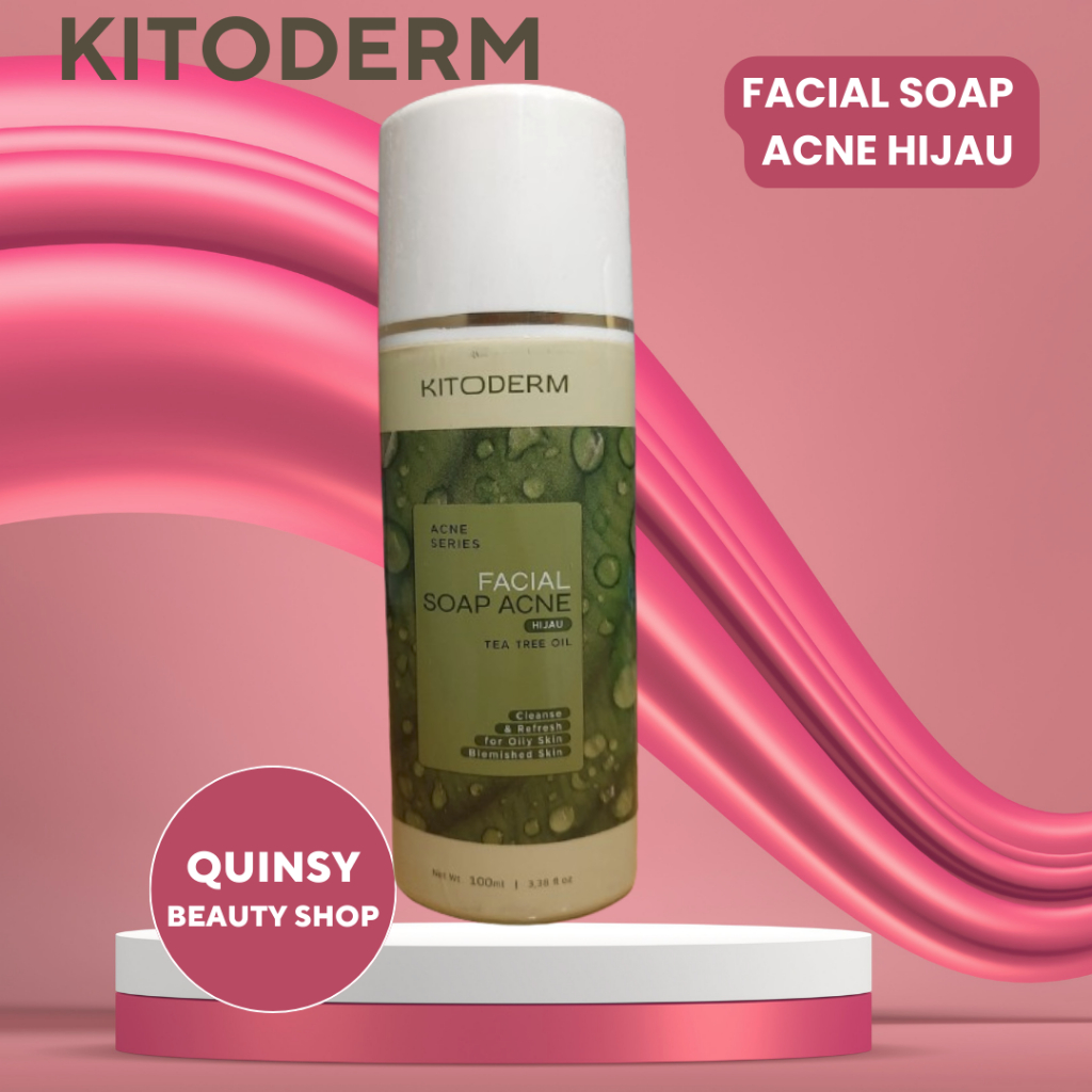 Jual Kitoderm Facial Soap Acne Hijau 100 ML | Shopee Indonesia