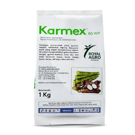 Jual KARMEX 80WP 500 gr DIURON herbisida sistemik purna tumbuh racun ...