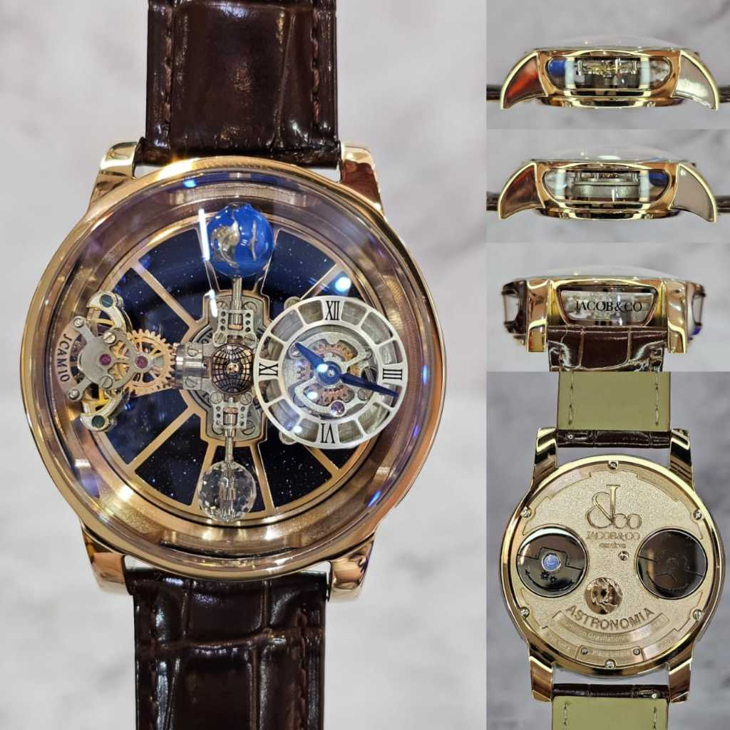 Jual Jam Tangan Mewah Jacob & Co Astronomia Leathers Strapp Full Set ...