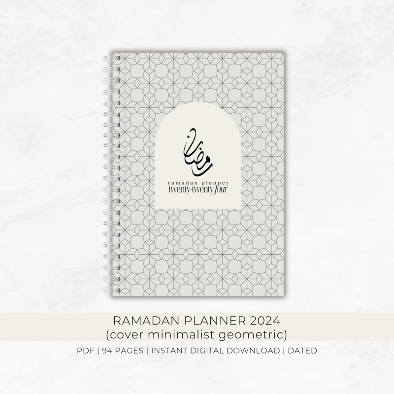 Jual Ramadan Planner 2024 (Cover Minimalist Geometric) Ramadhan Planner ...