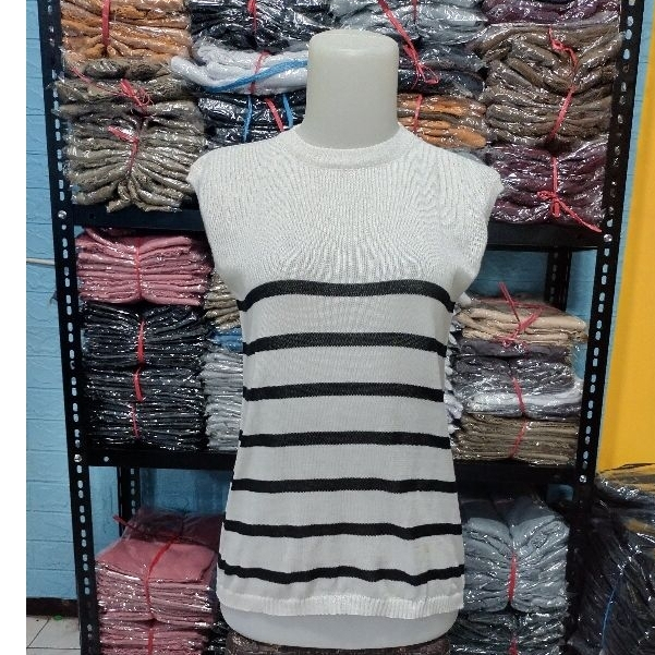Jual SN - Nadya Tangtop Sleveless Korean Style Knit | Shopee Indonesia