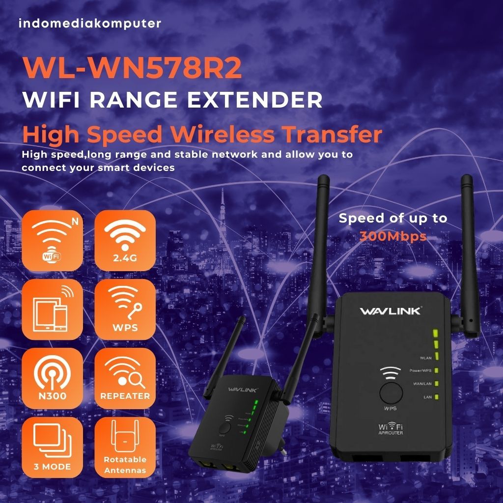 Jual WIFI RANGE EXTENDER WAVLINK WL-WN578R2 | Shopee Indonesia