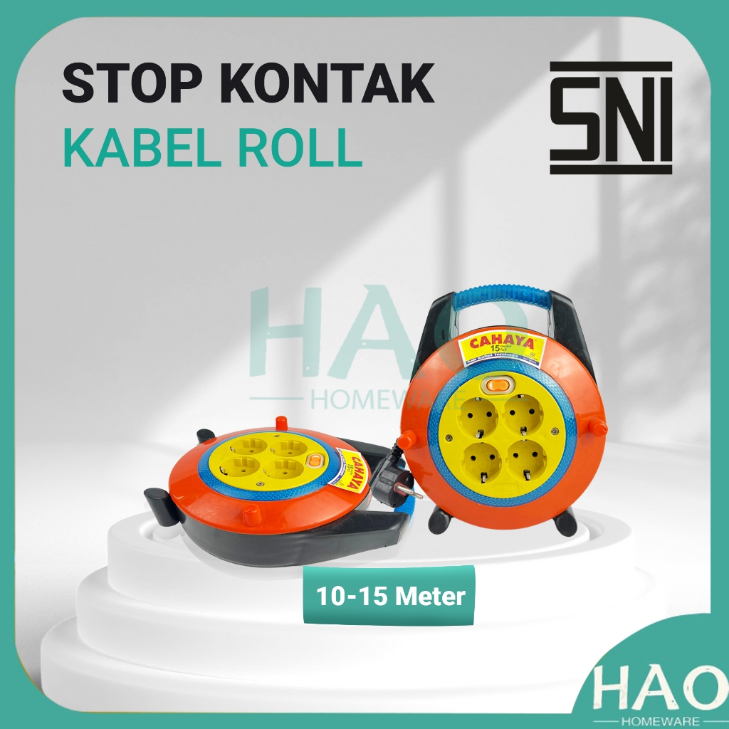 Jual Kabel Stop Kontak/kabel roll stop kontak Merek CAHAYA/kabel roll ...