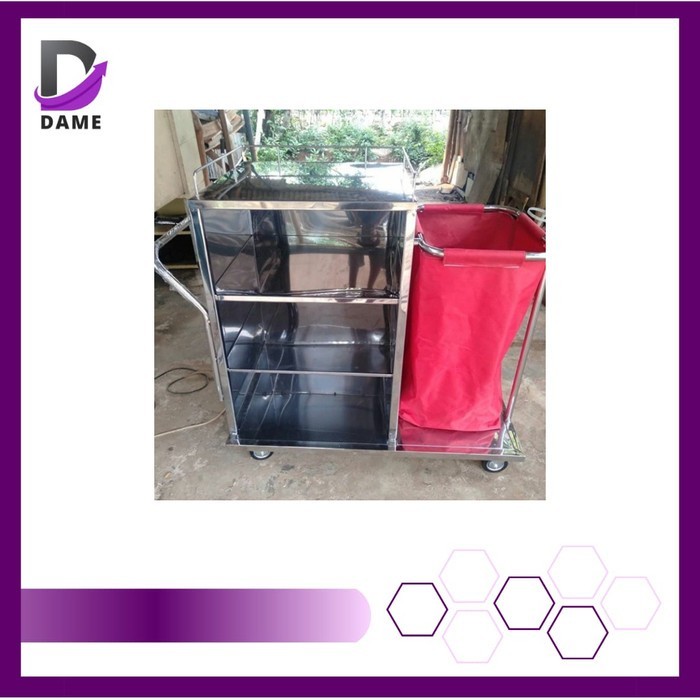 Jual Trolley Linen Stainless Steel Murah Meriah RS Klinik | Shopee ...