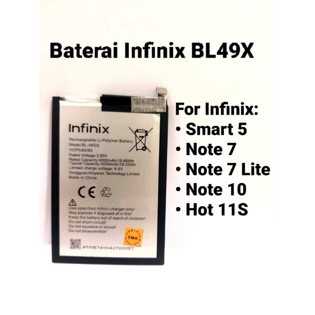 Jual Baterai /Battery Infinix BL-49GX/BL-49FX For Infinix Smart 5/ Note ...