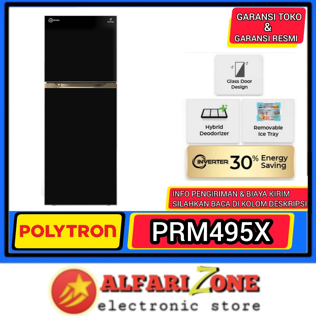 Jual POLYTRON PRM495X Kulkas polytron 2 pintu Inverter PRM 495X New ...