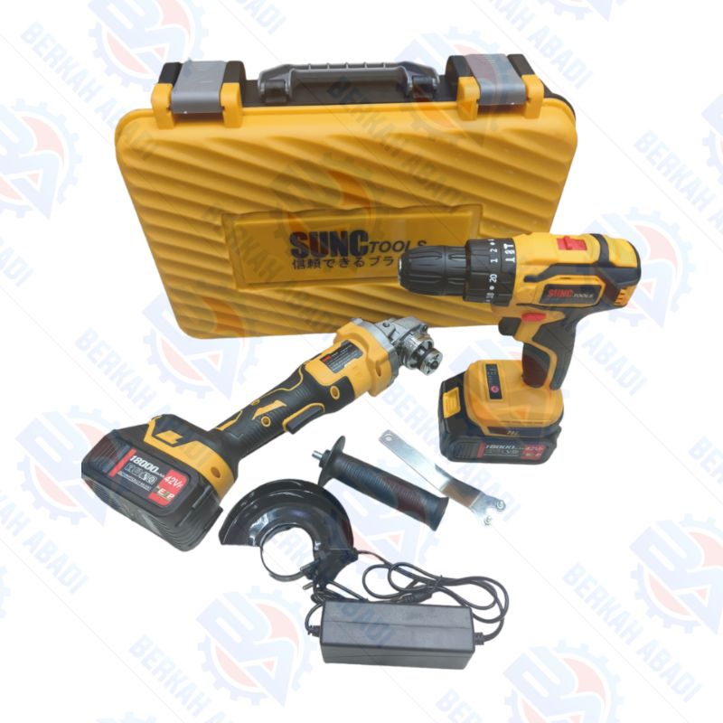 Jual Mesin Bor + Gerinda Cordleees Brushless SUNC TOOL | Shopee Indonesia