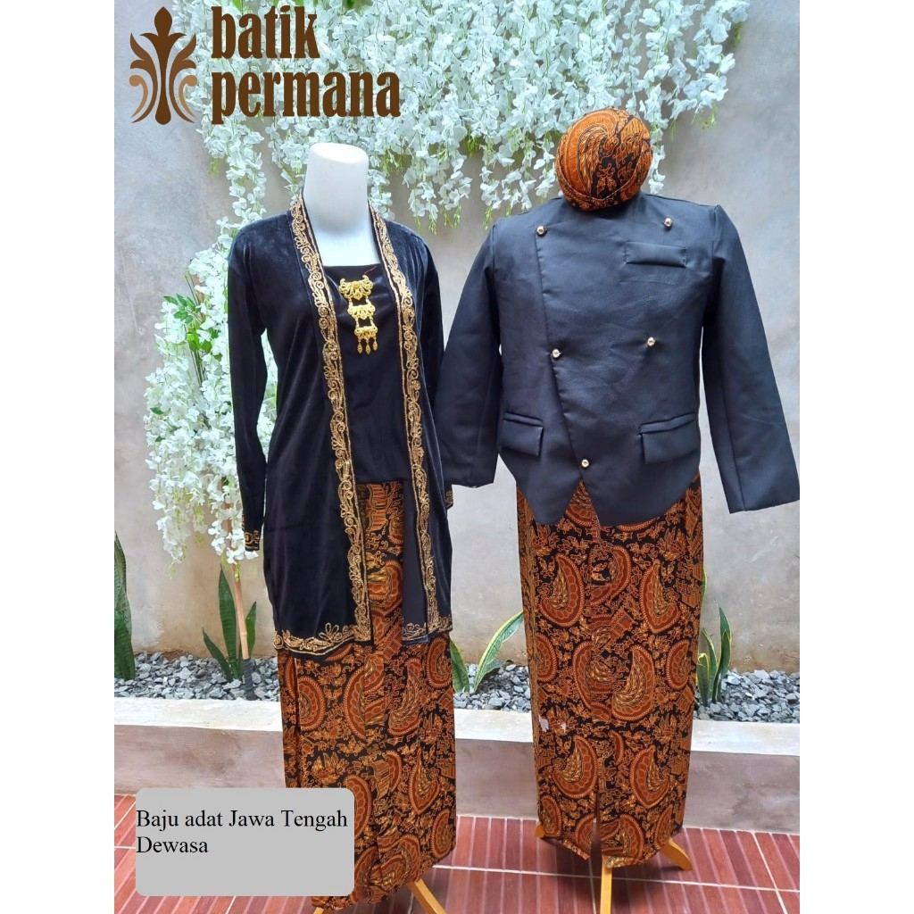 Jual Baju Adat Jawa Tengah Dewasa (Kebaya,Rok,Bros), (Beskap,Rok ...