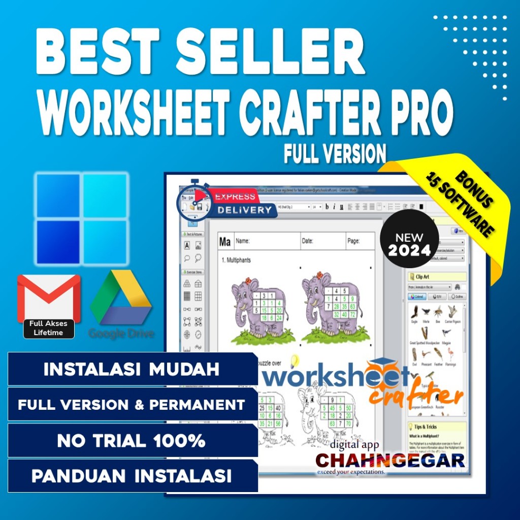 Jual Worksheet Crafter Premium Edition 2024 Full + Premium Content Pack ...