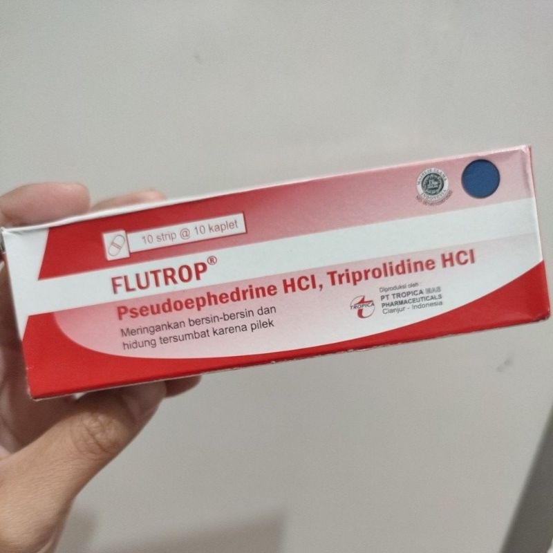 Jual FLUTROP strip 10 kaplet pilek flu bersin | Shopee Indonesia