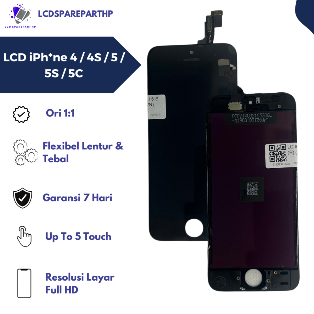 Jual (GARANSI LEM) LCD Iphone 4 / 4S / 5 / 5S / 5C Fullset Touchscreen | Shopee Indonesia