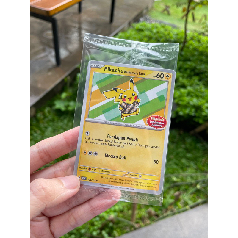 Jual Kartu Pokemon Pikachu Batik LIMITED EDITION | Shopee Indonesia