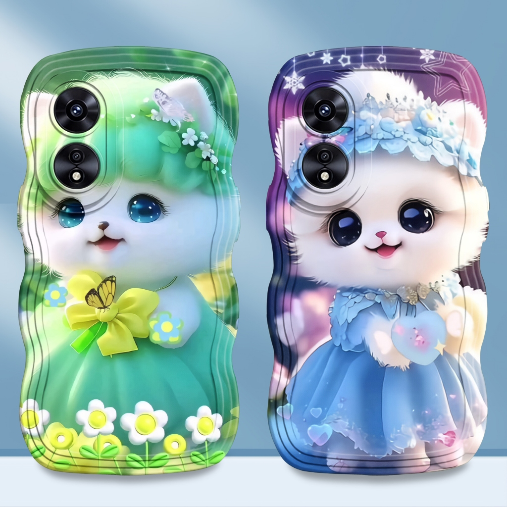 Jual Case Hp Oppo A18 A38 4g Softcase Gelombang Wavy Wave Terbaru