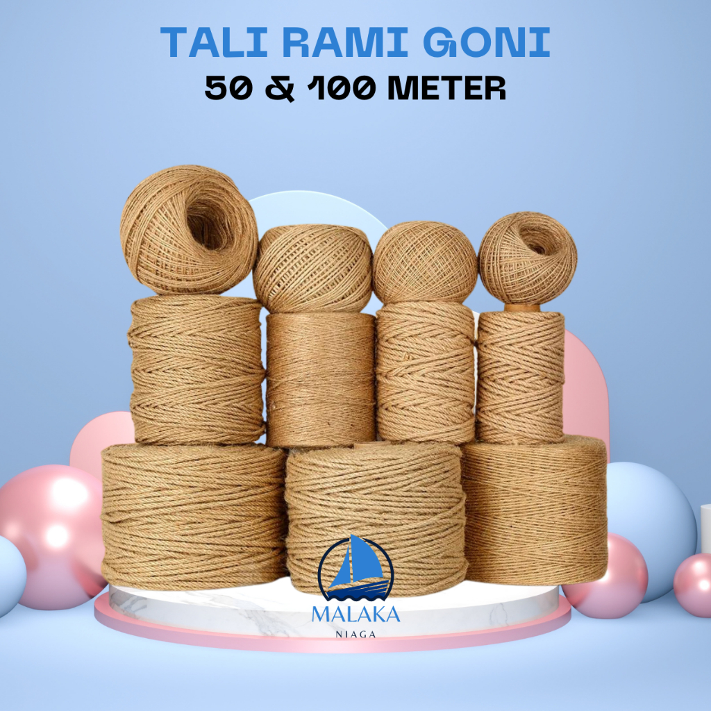 Jual Tali Rami Goni 2 PLY/ 3 PLY (+/- 50-100 meter) Tali Goni Meteran ...