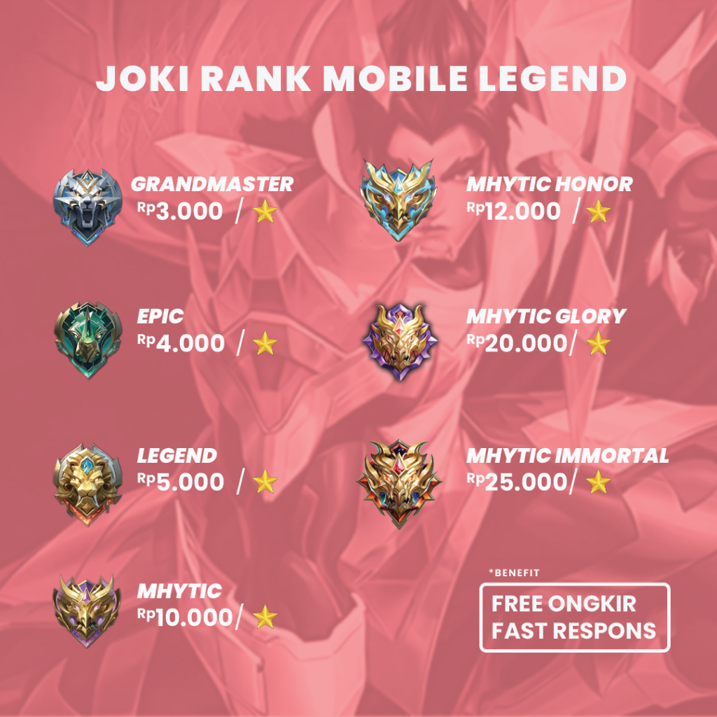 Jual ALAT JOKI RANK MOBILE LEGENDS MURAH | Shopee Indonesia