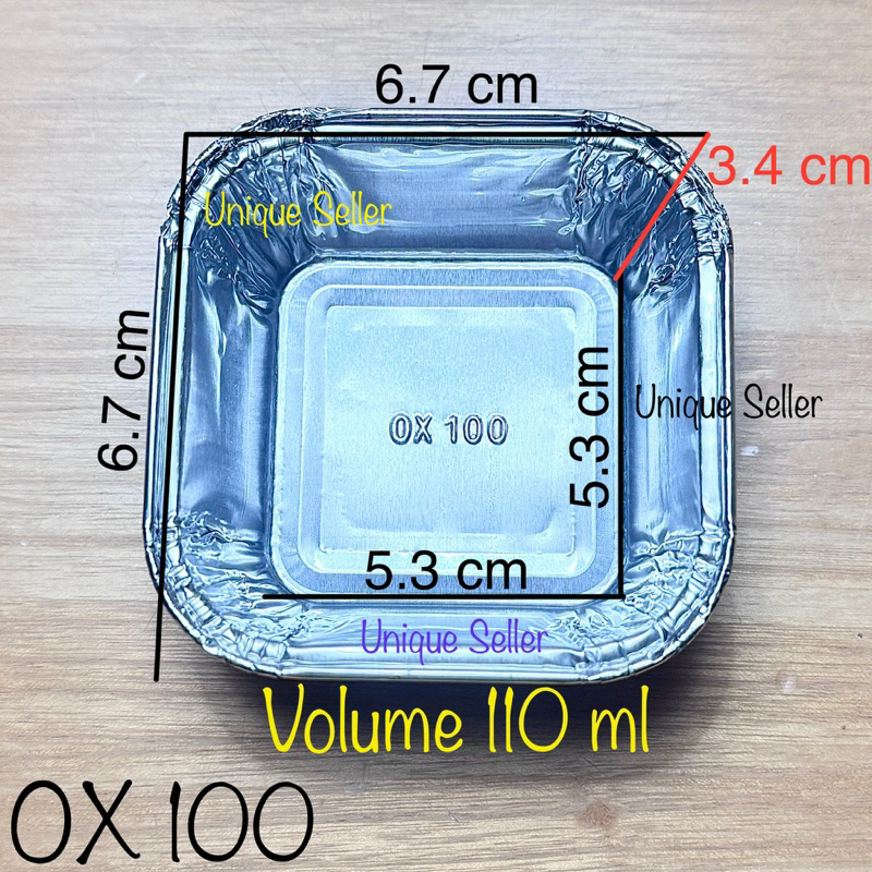 Jual [Isi100] Aluminium Foil Cup OX 100 Bestfresh Alufoil Cup Pastel ...