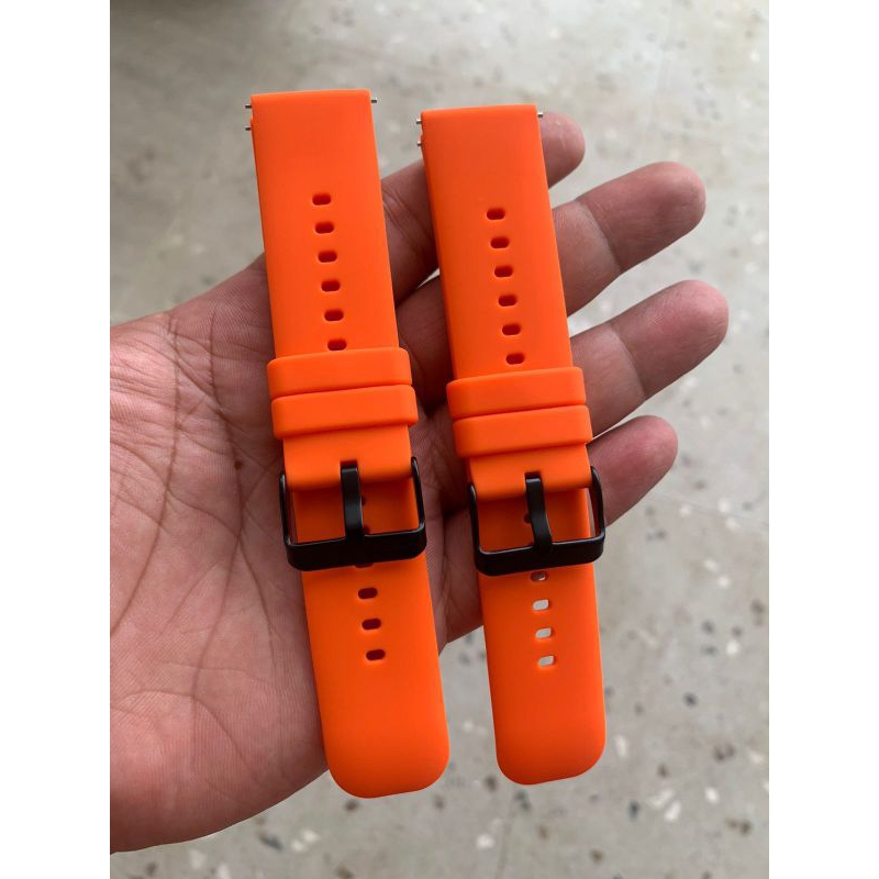 Jual Strap tali jam tangan silicon lembut 8821 Oren Original | Shopee ...