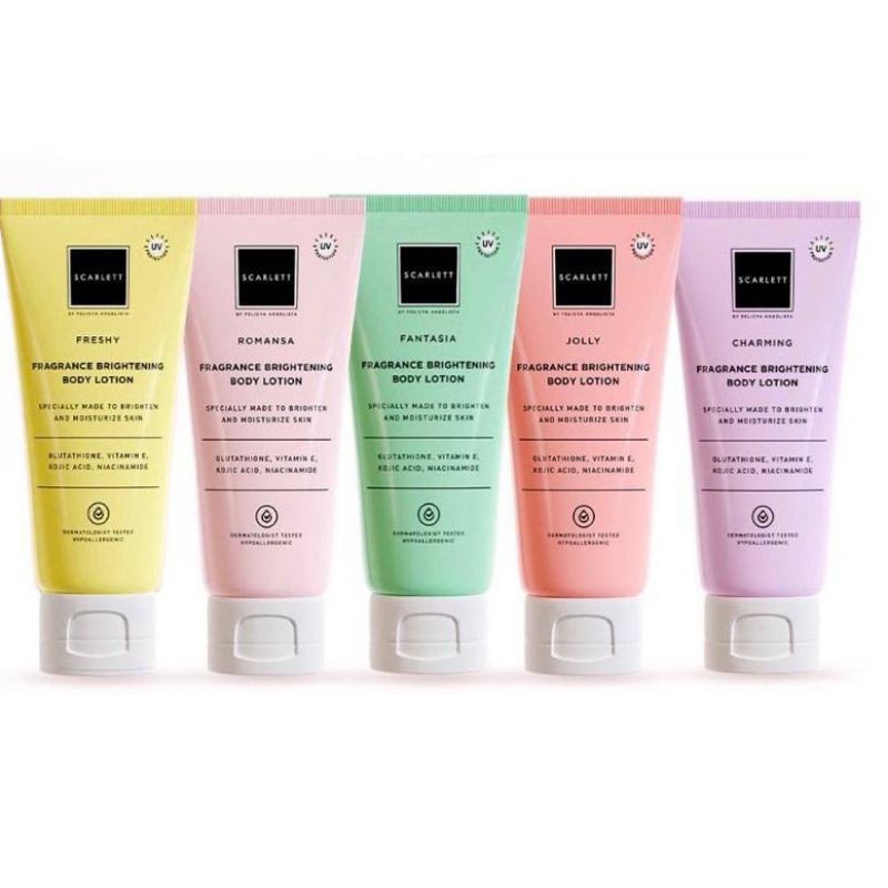 Jual SCARLETT WHITENING BODY LOTION TUBE 180 ml-HAND BODY PEMUTIH ...