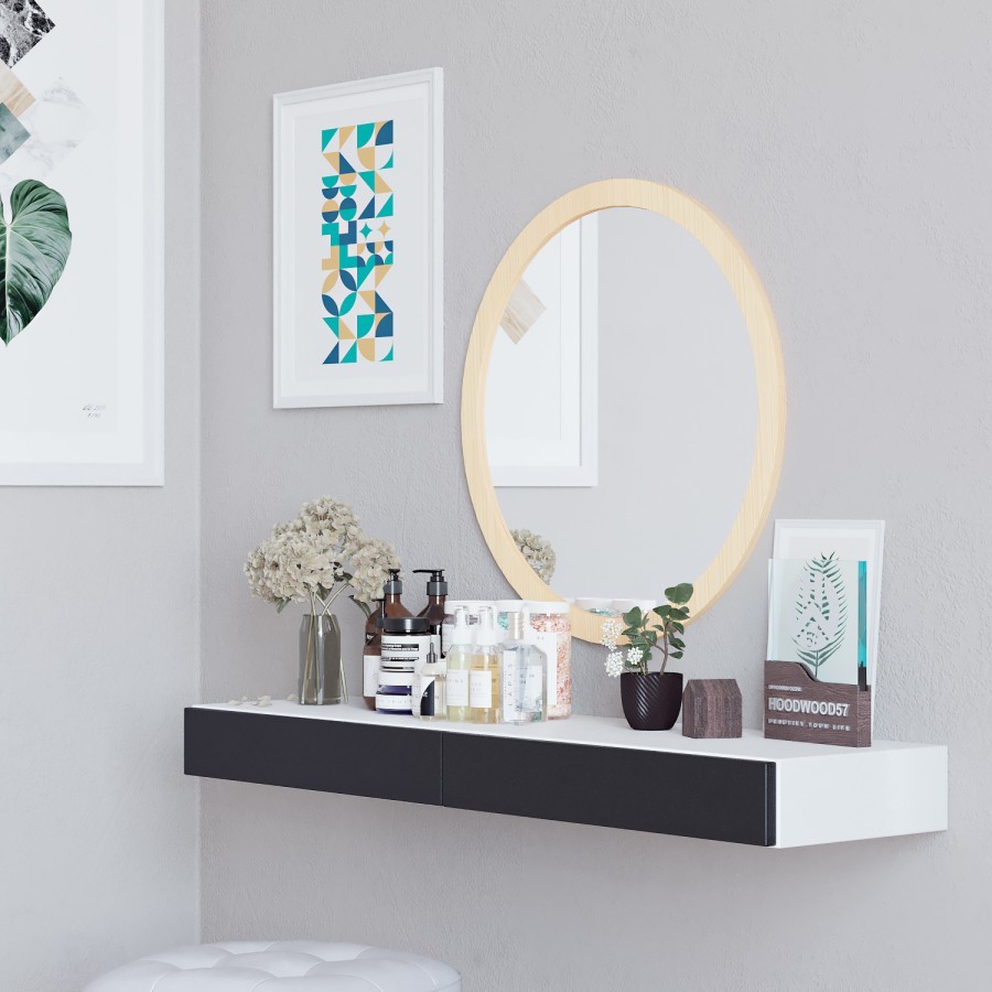 Jual RAK LACI TEMPEL AMBALAN MINIMALIS DINDING SERBAGUNA LACI 2 60 CM ...