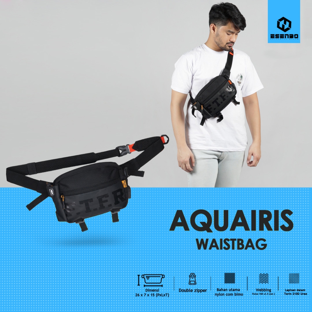 Jual Tas Waistbag Pria FOURTYFOUR AQUAIRIS - Tas Pinggang Premium ...