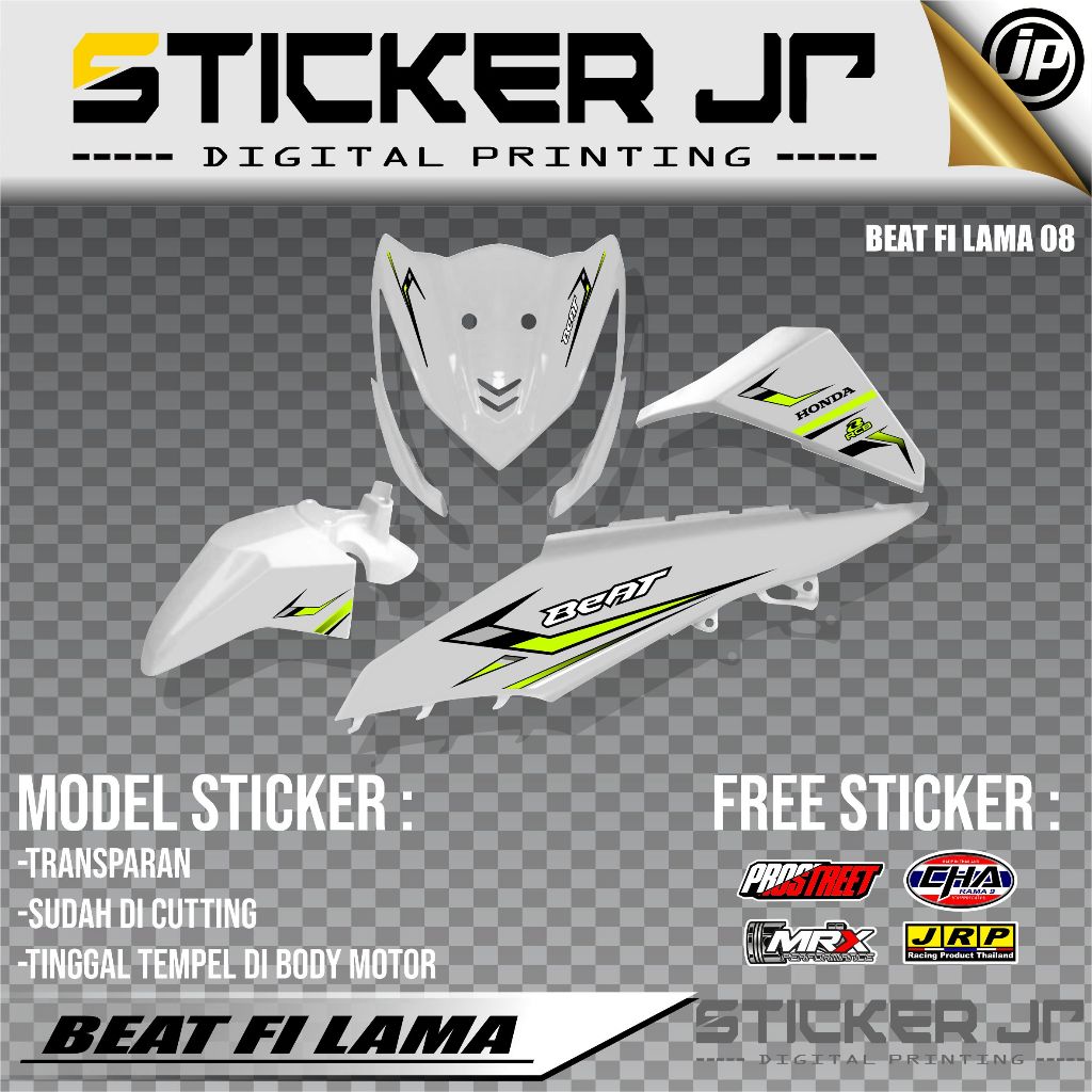 Jual Striping Beat Fi Lama Bahan Transparan Design Simple Konsep ...