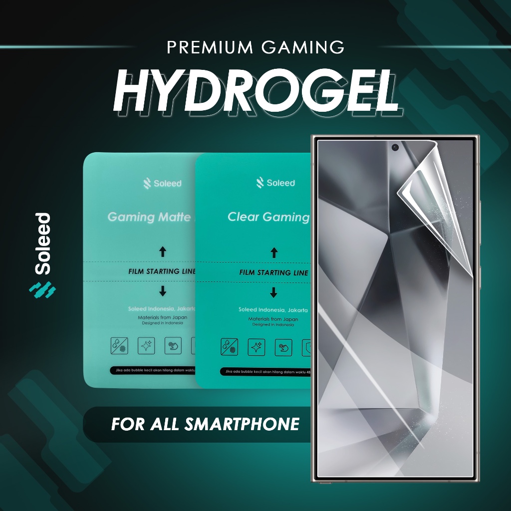 Jual SOLEED - Samsung S Series Gaming Hydrogel Clear Matte | Anti Gores ...