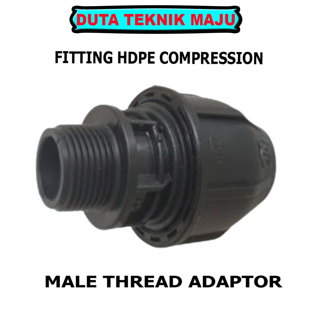 Jual GROSIR Fitting HDPE Male Thread Adaptor Ukuran 20 MM × 1/2 " Inch ...
