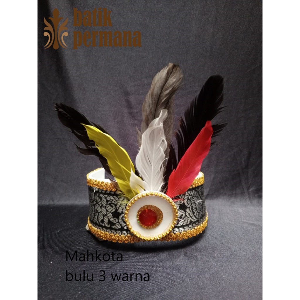 Jual Mahkota dayak bulu 3 warna, Free box, mahkota maluku | Shopee ...