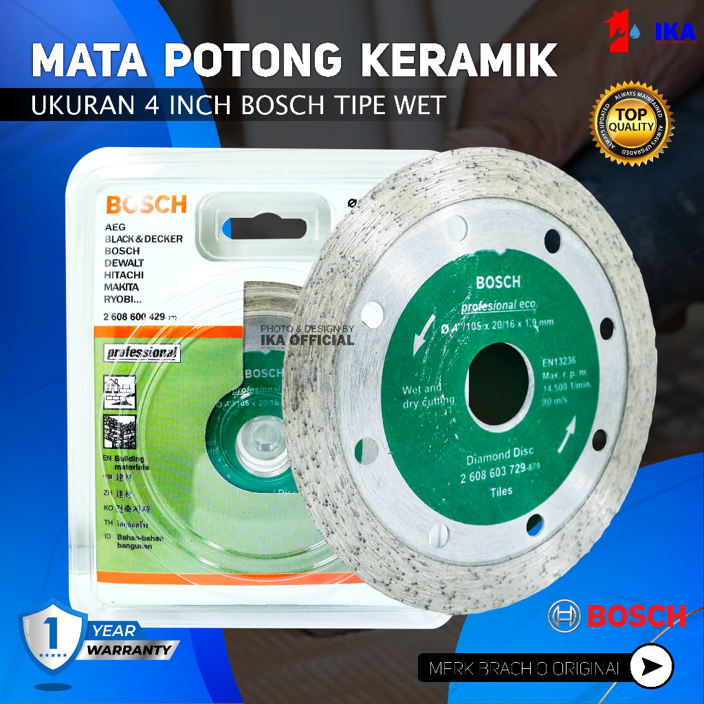 Jual BOSCH Turbo Mata gerinda potong granit 4 inch / 110mm Mata potong ...