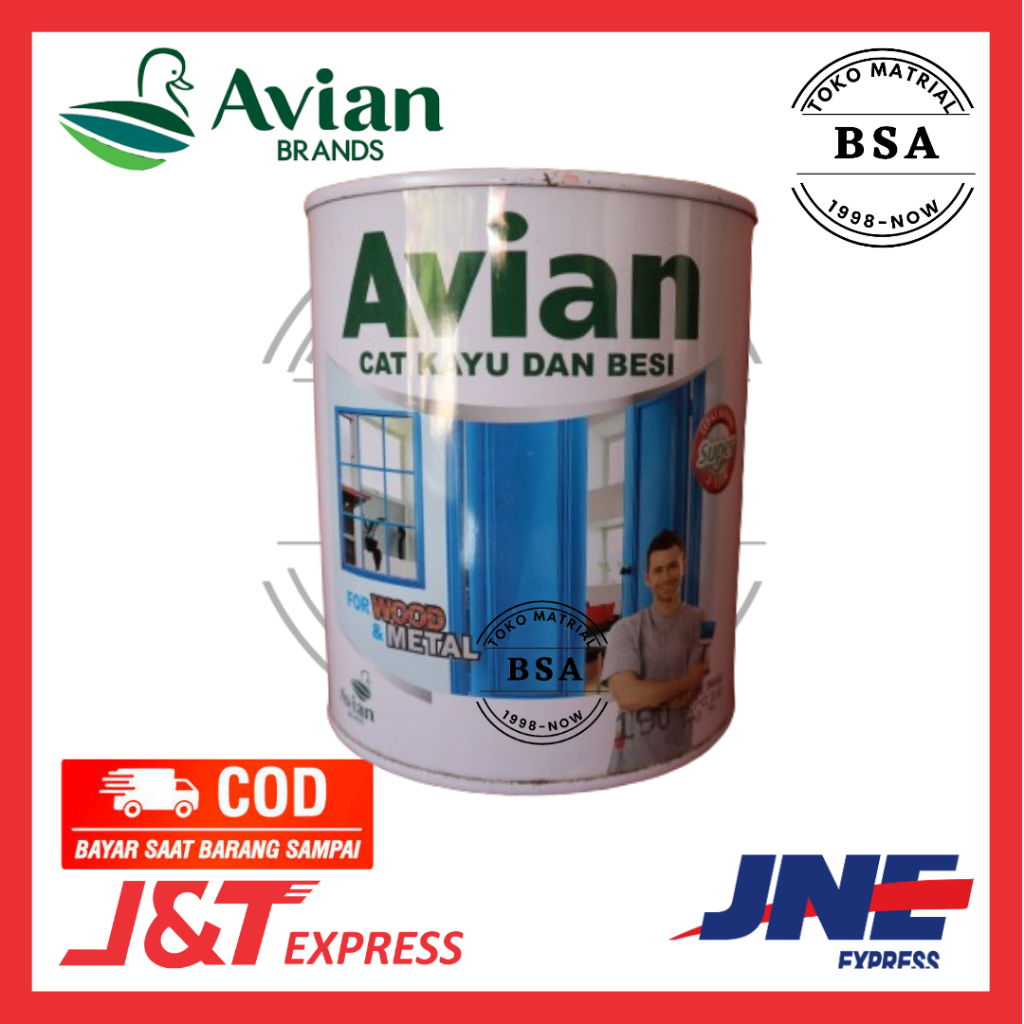 Jual CAT KAYU DAN BESI AVIAN 200 CC MENGKILAP CAT MINYAK AVIAN | Shopee ...