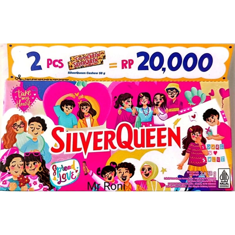 Jual Silver Queen Edisi Valentine Love | Shopee Indonesia