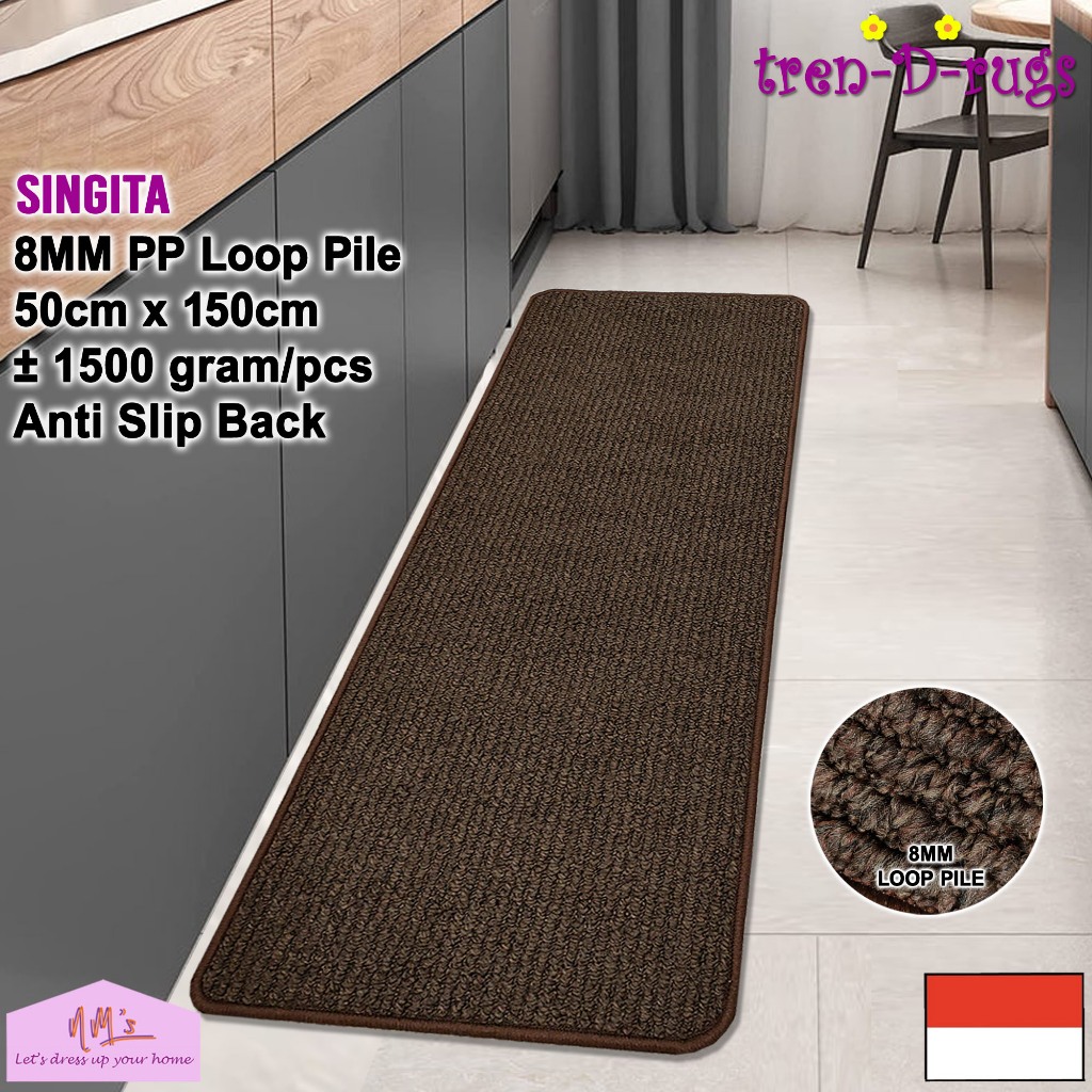 Jual Keset kaki shower polos salur stripe line kamar mandi dapur lorong ...