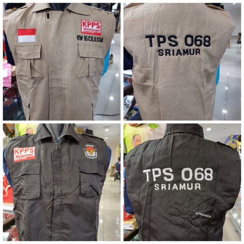 Jual Rompi kpps krah bordir lengkap | Shopee Indonesia