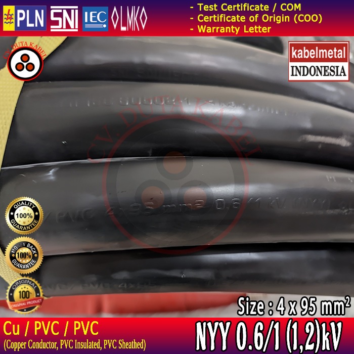 Jual Kabel NYY 4x95 mm2 KABEL METAL (KMI) /4x95 mm/4 x 95 mm2/4 x 95 mm/4x95/4 x 95 | Shopee ...