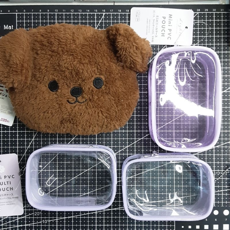 Jual DAISO FLUFFY POUCH MINI BOLSA ANIMAL, MINI PVC MULTI POUCH ...